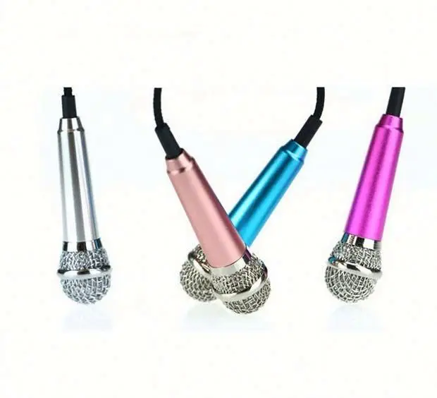 3.5mm Universal Wire Connect Karaoke Mini Microphone for Cell Phone PC ...