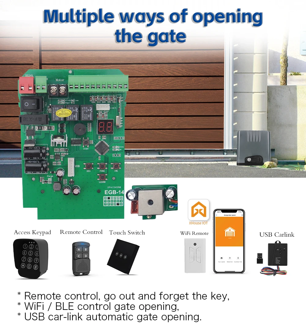 EGB-14 Door Controller Motherboard PCBA for Sliding Gates