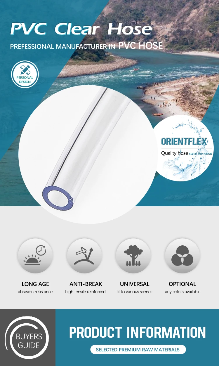 Anti-erosion PVC Clear Hose - Durable & Flexible Solutions
