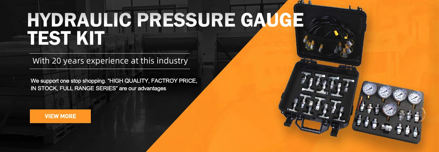 Pressure Gauge Test Stainless Steel Pressure Joint Of Excavator ...