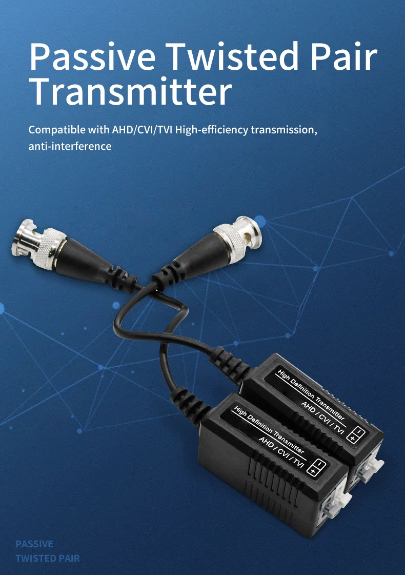 Hd Video Balun Connector Analog /ahd/cvi/tvi Pantilt Bnc For Cctv ...