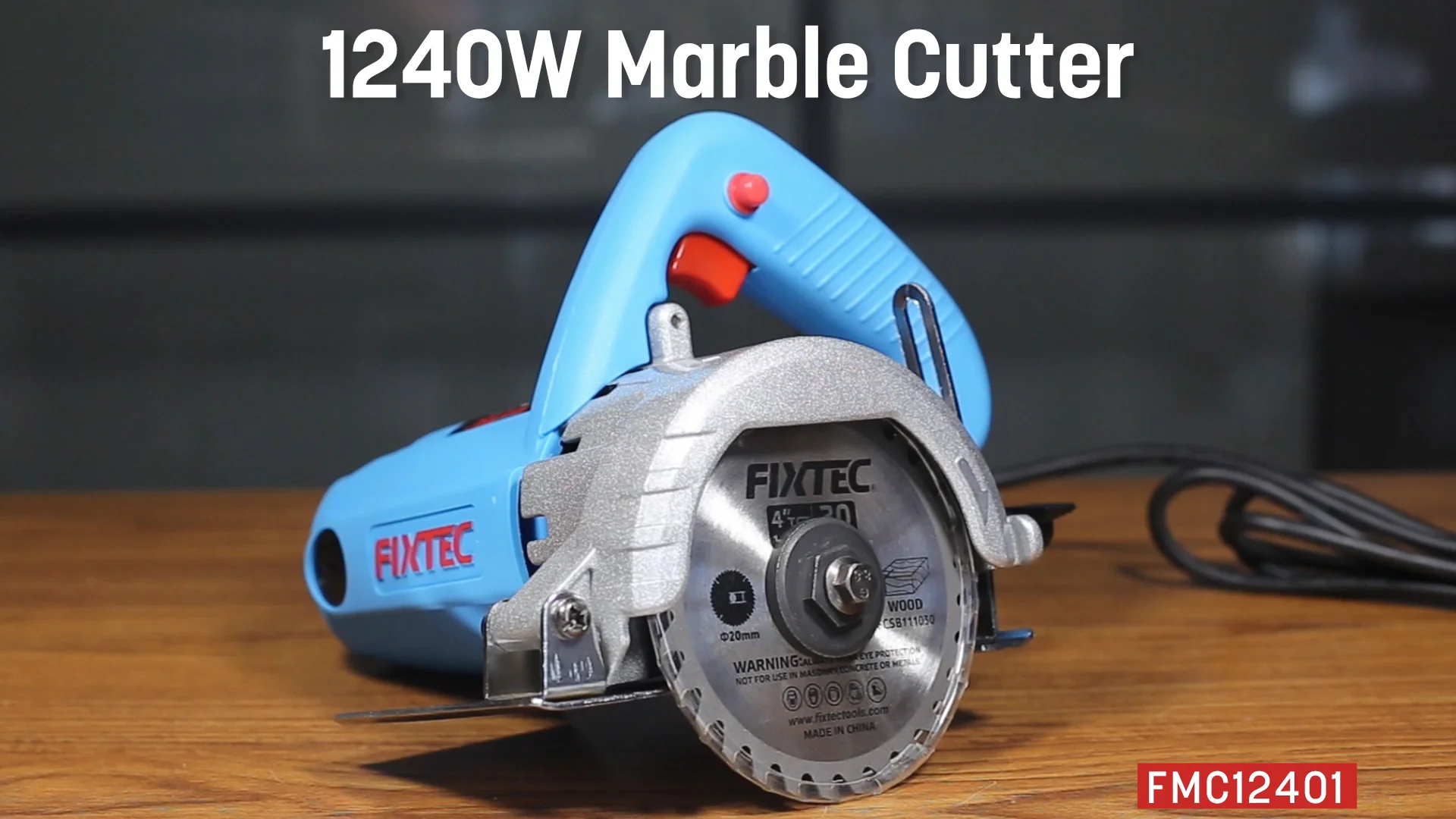 Fixtec Professional Ceramic Marble Tile Cutter 1240w 110mm Electric ...