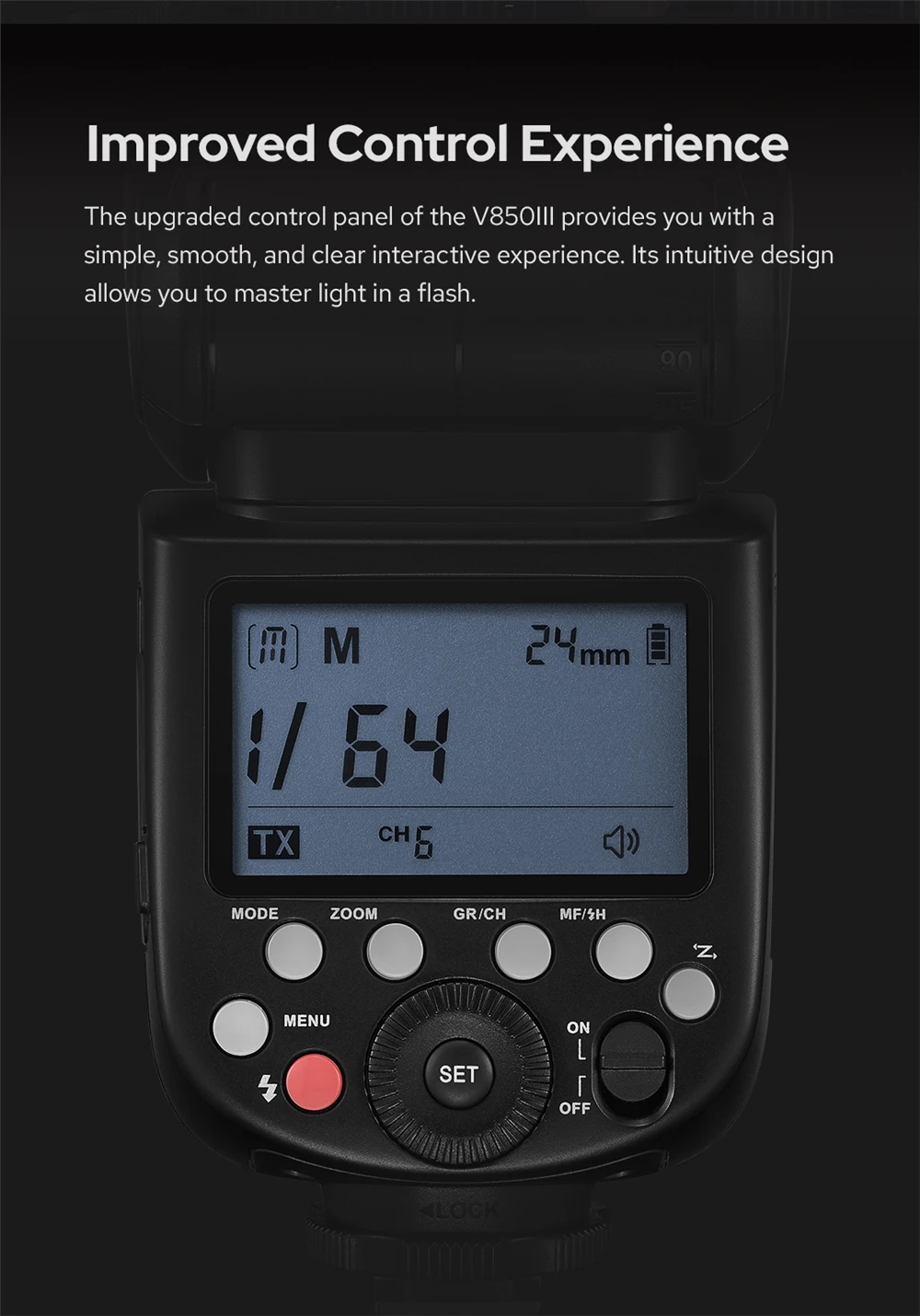 Godox V850III TTL Studio Flash Light, Aluminum Alloy, OEM