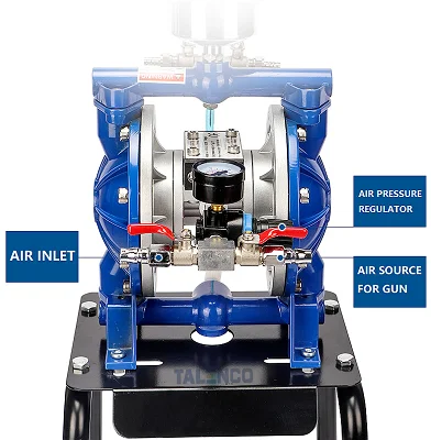 Pneumatic Agitator and Diaphragm Pump Set for Marine & Industry
