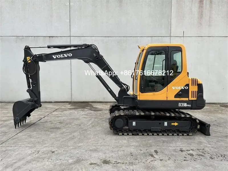 Mini Used Volvo EC55B 5ton Crawler Excavator - High Efficiency