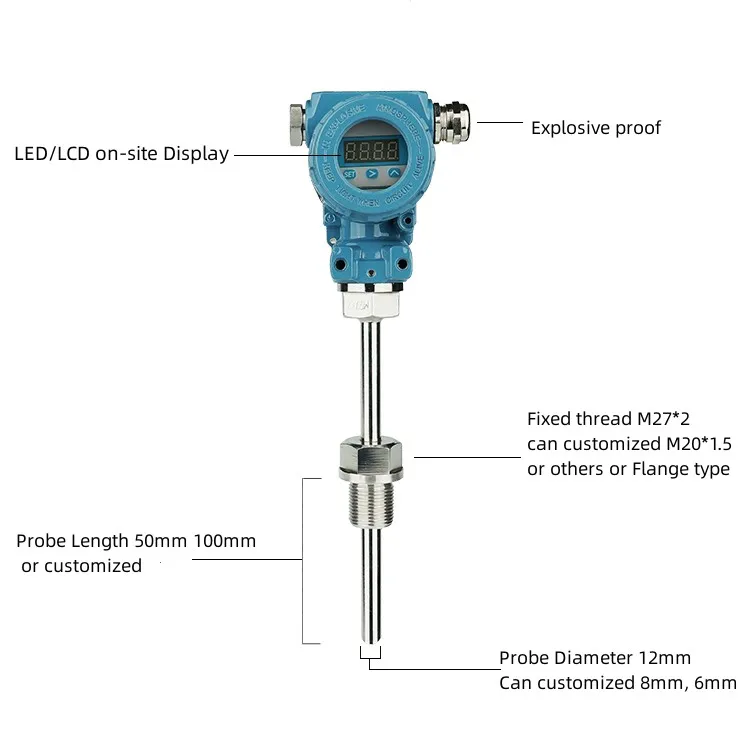 Wholesale Price Display Pt100 Explosion Proof Temperature Sensor - Buy ...