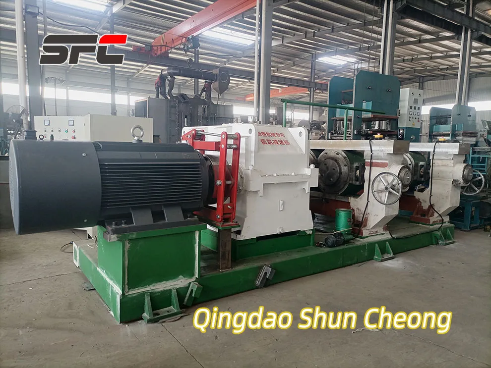 Automatic Rubber Cracker Mill Waste Tire Recycling Machine for Lower ...