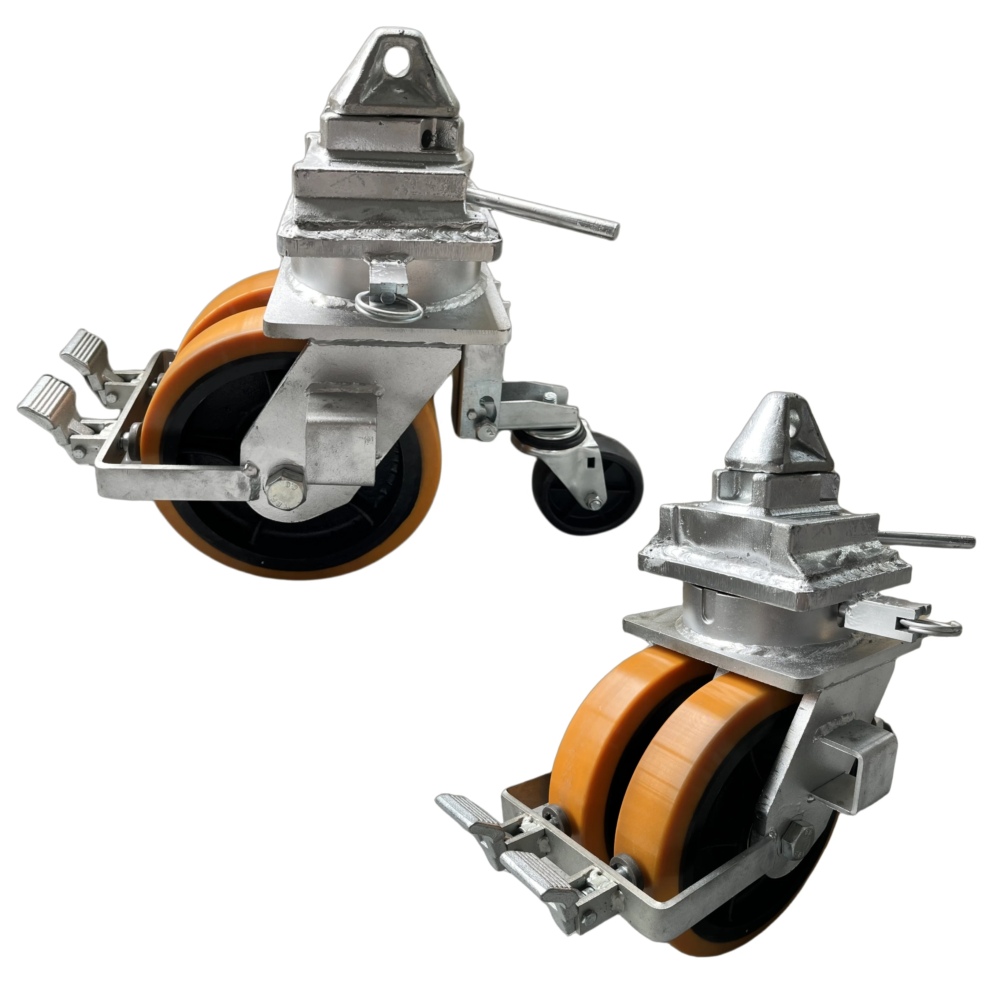 SS heavy duty shipping container castor wheels 150 200 250 300 mm ...