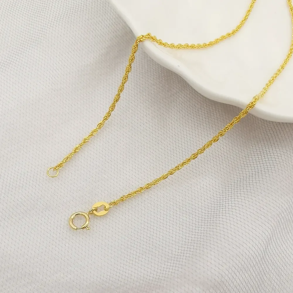 14k 16k 18k Gold Cross Wave Clavicle Chain Necklace Connectors Fashion ...