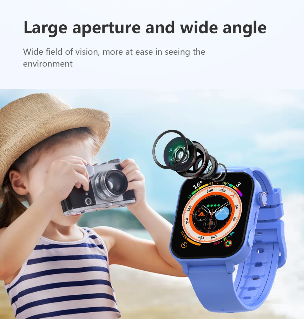 4G Video Camera Teen Children Girls Boys Smartwatch VDF98 Tracker