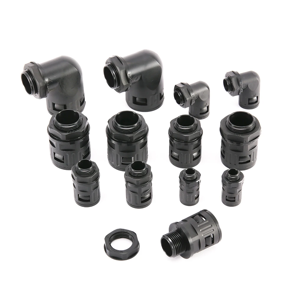 Straight Quick Plug Electrical Installation Plastic Nylon Flexible ...