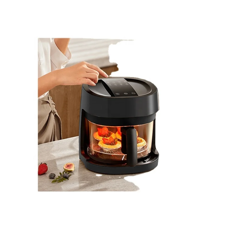 Home Appliances Black Smart Touch Screen Toaster 1200w 4.5l Air Fryer ...