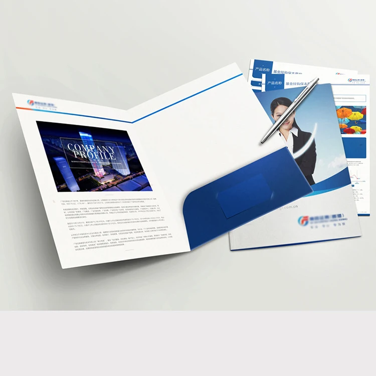 customized corporate folders Multifunctional File Storage Art paper ...