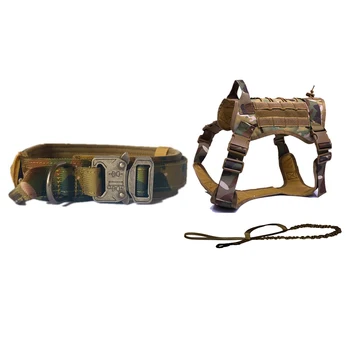 Dogs Chest Rig Bag K9 Tactical Service Dog Vest Training Harness Collar ...