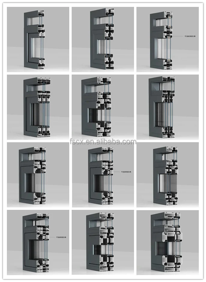 Vertical Glazed Aluminium Fold Up Vertical Bifold Window High ...