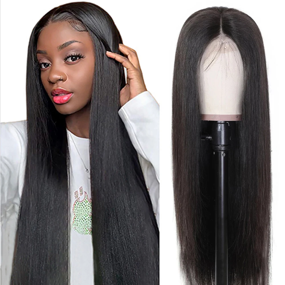 Nadula U Part Wig Natural Straight Human Hair Wigs Brazilian Straight ...