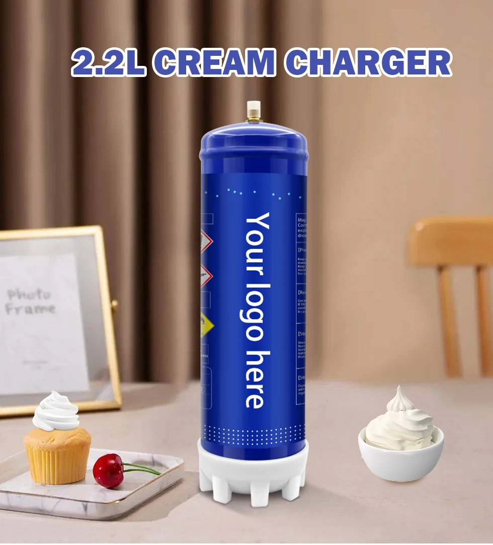 2.2l Cream Charger 1100g Cream Charger Food Grade Disposable For ...