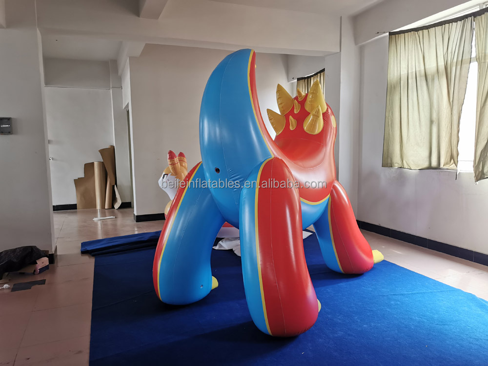 Beile New Inflatable Red And Blue Dragon Toy Animal For Cartoon Addict ...
