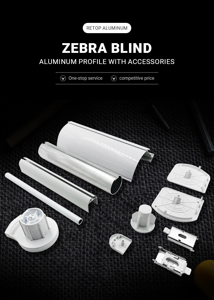 38Mm Double Roller Zebra Blind Mechanism Blinds Components Zebra Blinds ...