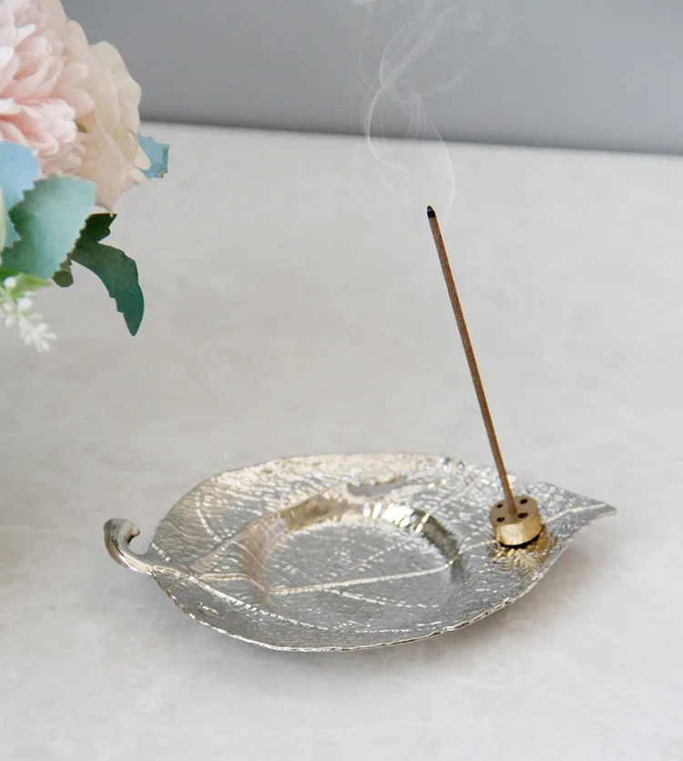Middle East Metal Small Incense Burner Arabic Gold Leaf Tray Religious ...
