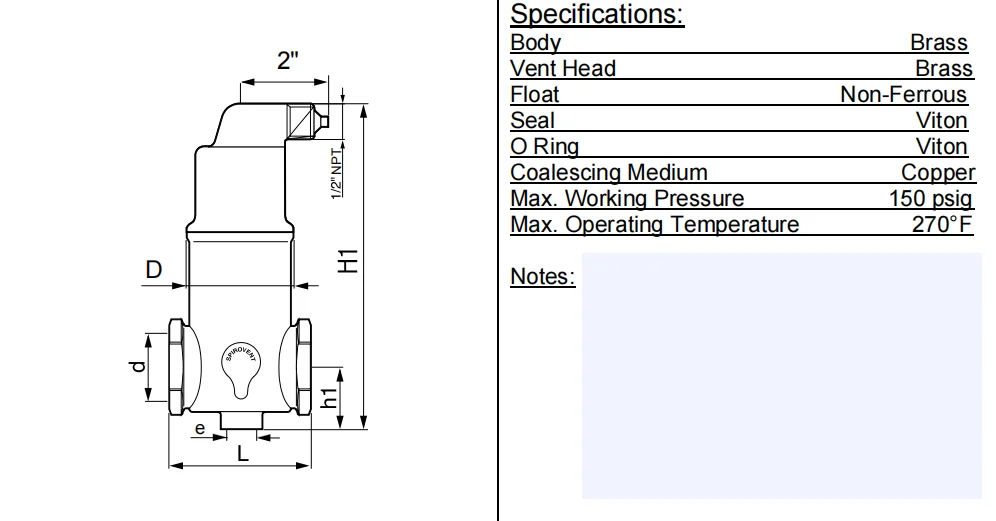 Spirovent Valve Dirt Air Eliminator - Efficient Solutions