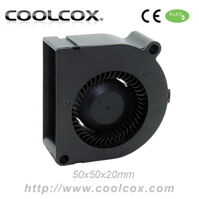 Coolcox 5020 Small Blower Fan,50x50x20mm Mini Turbo Fan,5v/12v/24v,Dc ...