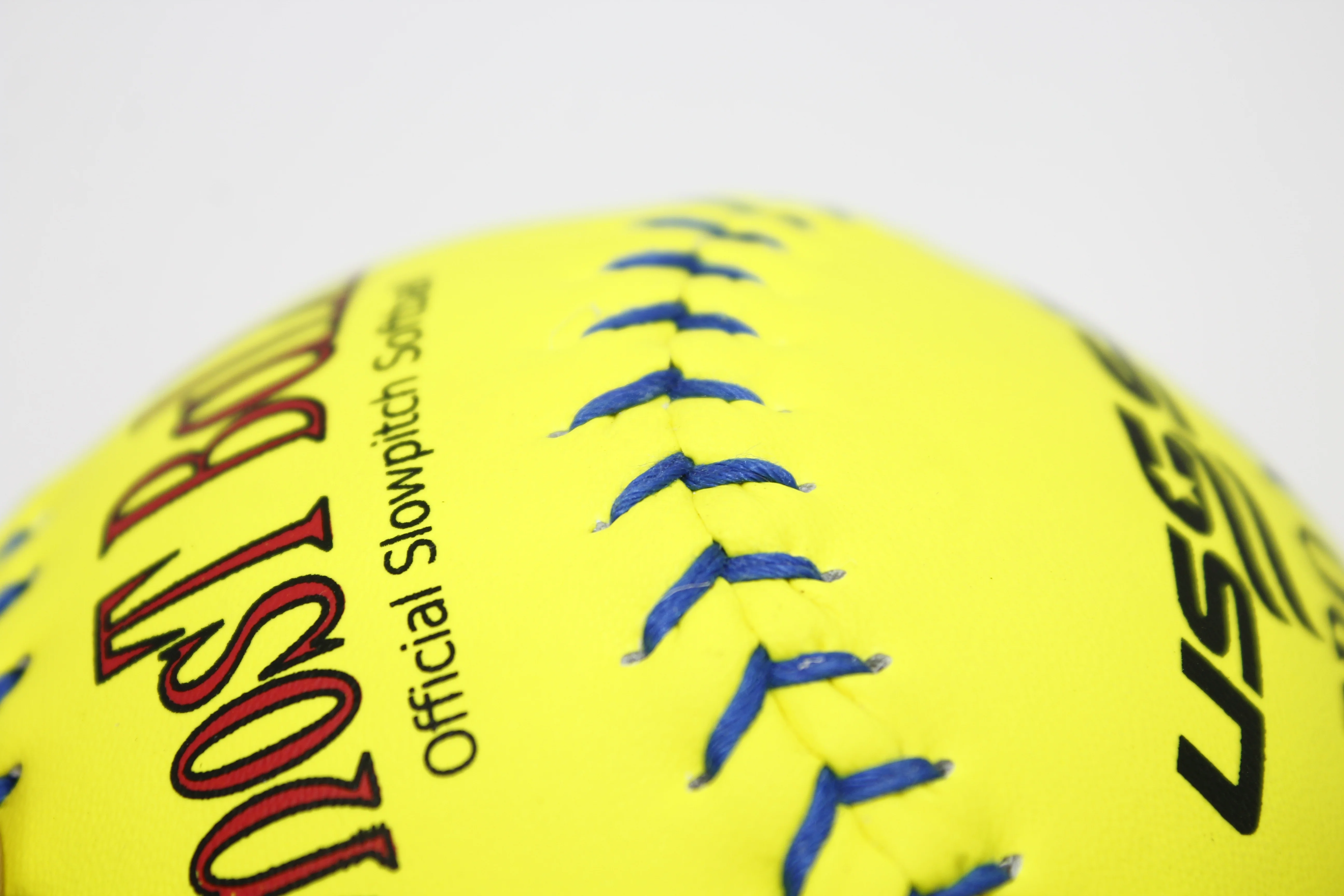 Factory Price Usssa Stamp Slowpitch Softball Leather Cover Pu Center ...