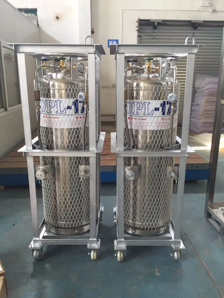 210L 2.0MPa High Quality Dewar Bottle Liquid Nitrogen Cryogenic Cylinder Welded Insulated Dewar ...