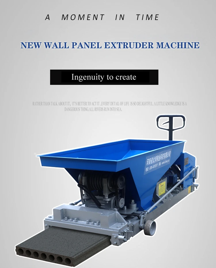 Green 90mm Precast Hollow Core Slab Extrusion Machine Lightweight ...