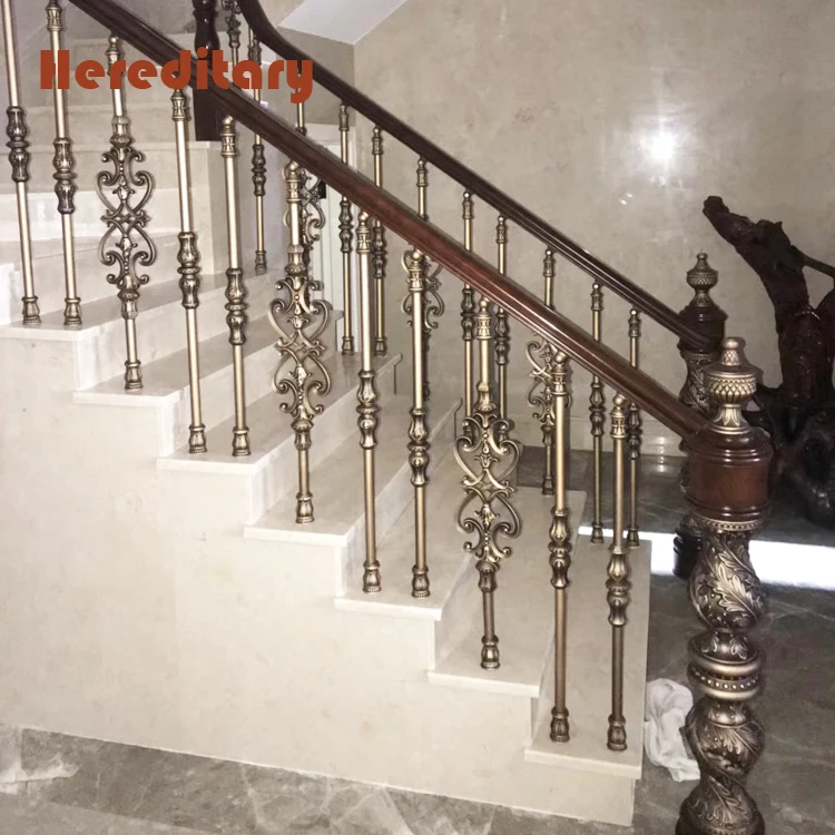 Antique Stairs Handrail Aluminum Railings Design Luxury