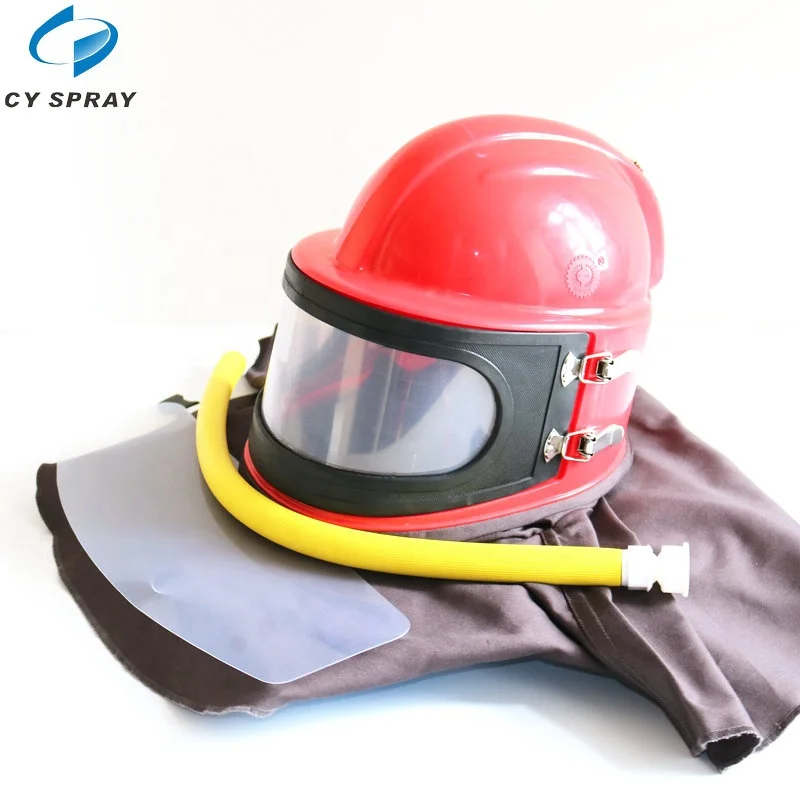 ABS Protective Sandblasting Helmet Dust Mask Sandblasting Cover ...