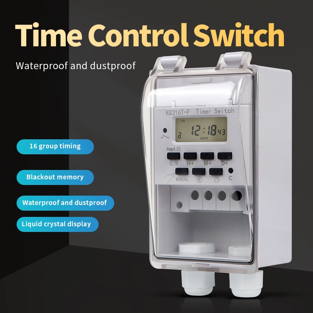 New Arrivals 220v Time Control Switch Waterproof Timer Timing Switch ...