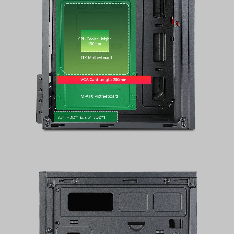 2023 Oem Custom Pc Cpu Cabinet Casing Office Desktop Casing Computer ...