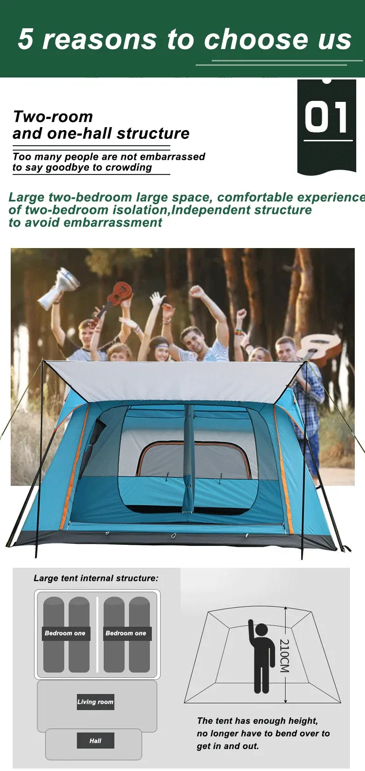 Wholesale Outdoor Party Tents Beach Waterproof Large Tents ...