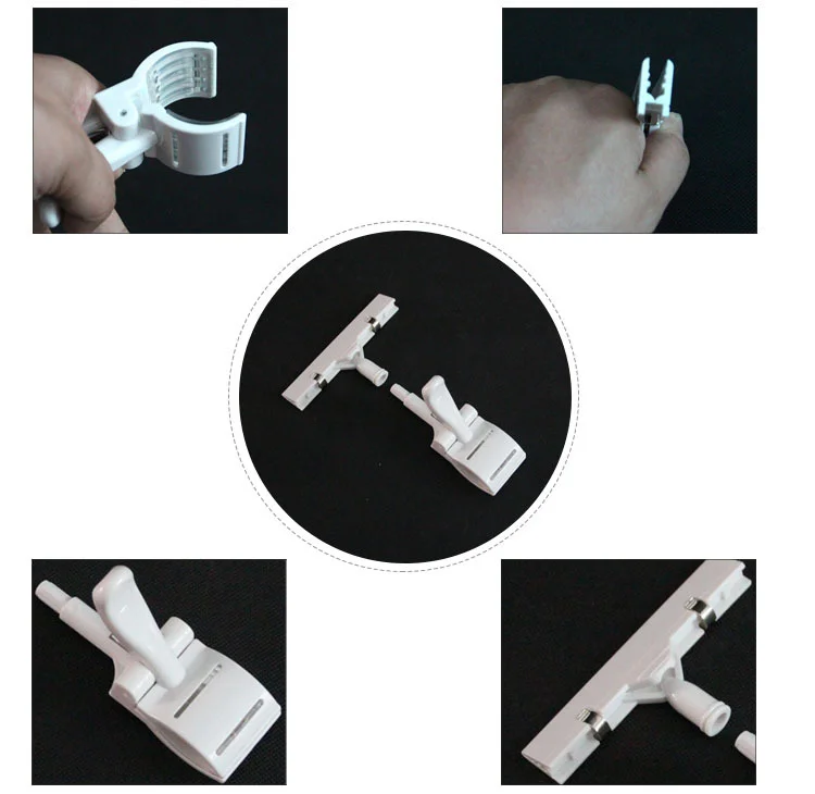Custom Supermarket Clipss Shelf Tag Holders Display Tag Clipss Plastic ...