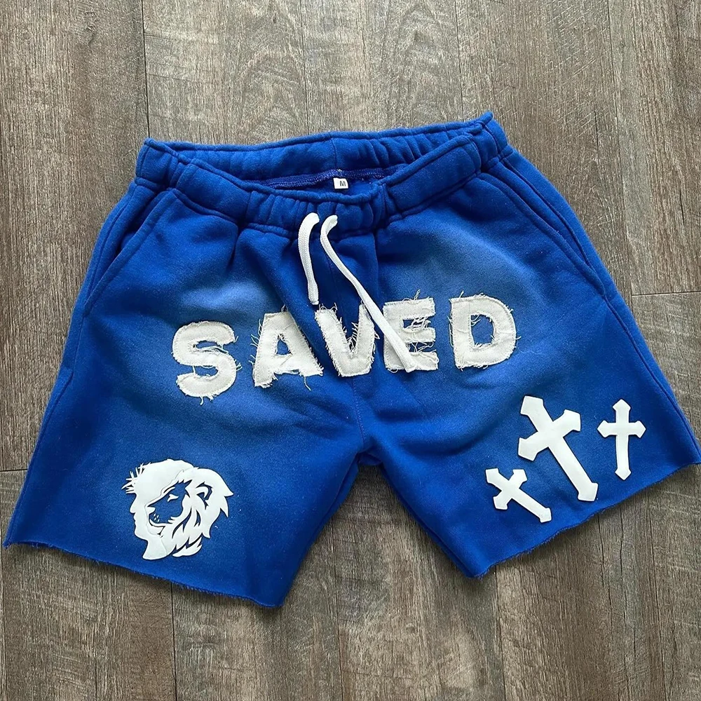Custom Vintage Sweat Shorts - Puff Print Letters & Acid Wash