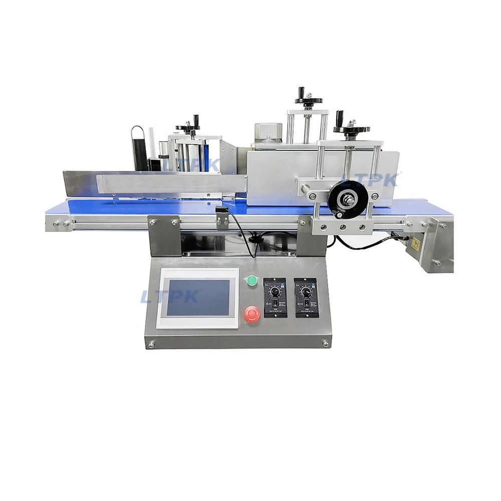 Lt-150 Desktop Automatic Round Bottle Labeling Machine Circumferential ...