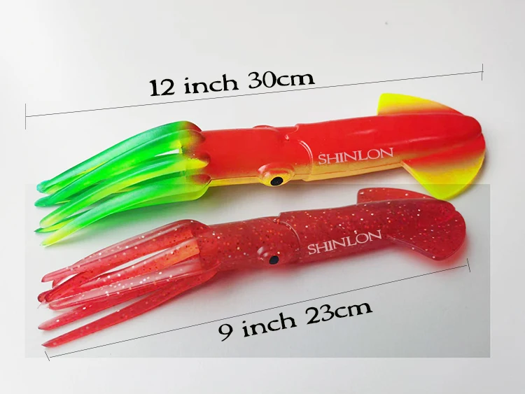 Solid Rubber Squid Lures - Efficient Trolling Solutions