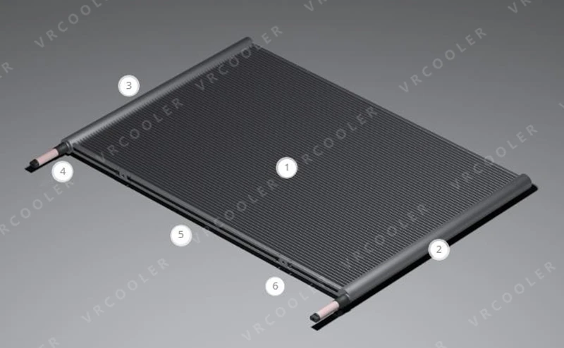 All Aluminum Microchannel Condenser Coils for Auto Air Conditioner ...