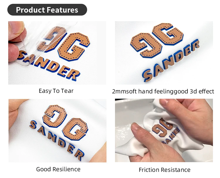 Custom T-shirt Neck Labels Paper Laser Puff Print Heat Transfer Tags ...