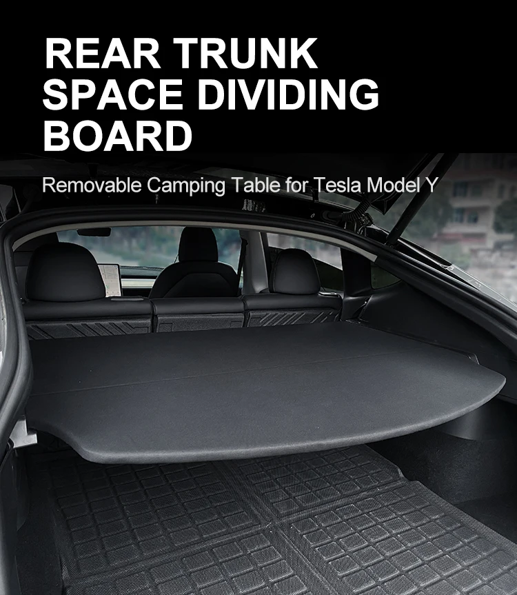 Retractable Cargo Cover For Tesla Model Y Tesla Rear Trunk Cargo Cover ...