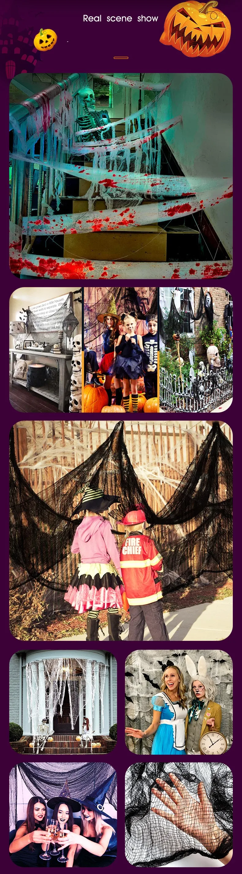 Creepy Cloth for Halloween Decoration Scary Party Scene Prop Horror ...