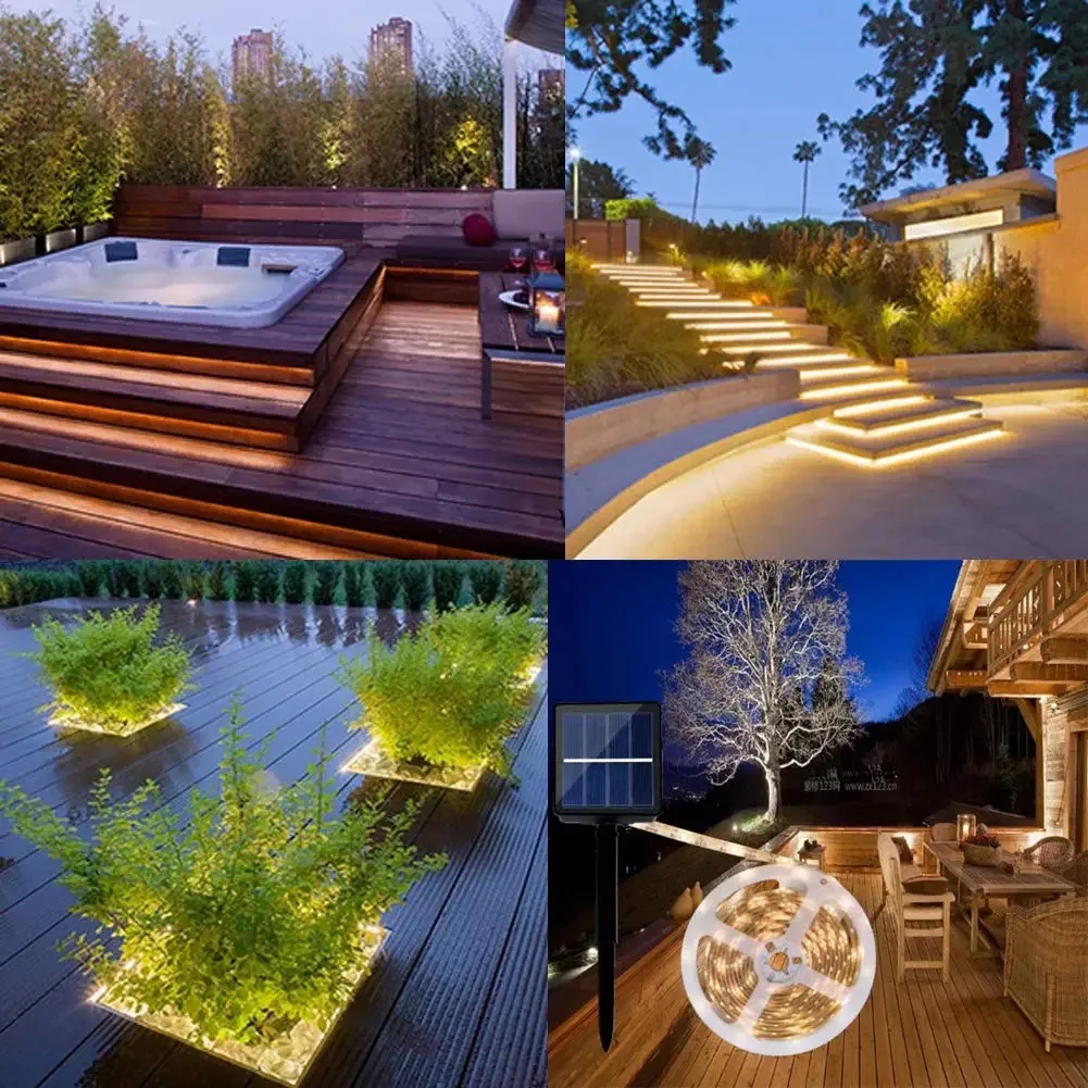 Solar Led Light Strip Light 2835 Led Rgb 5050 Ip65 Waterproof Outdoor ...