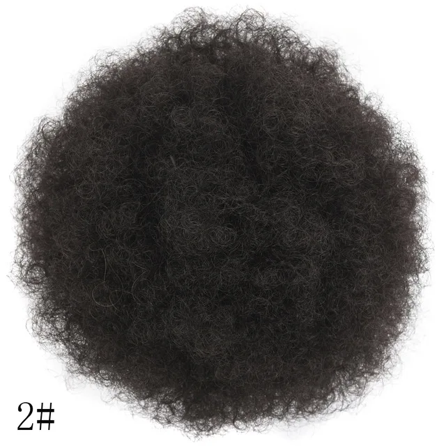 Puff Afro Curly Ponytail Chignon Wig Drawstring Ponytail Short Afro ...