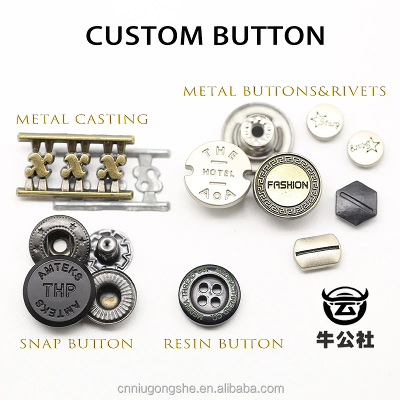 High Quality Custom Brand Logo 4 Holes 15mm 18mm Black Sewing Resin ...