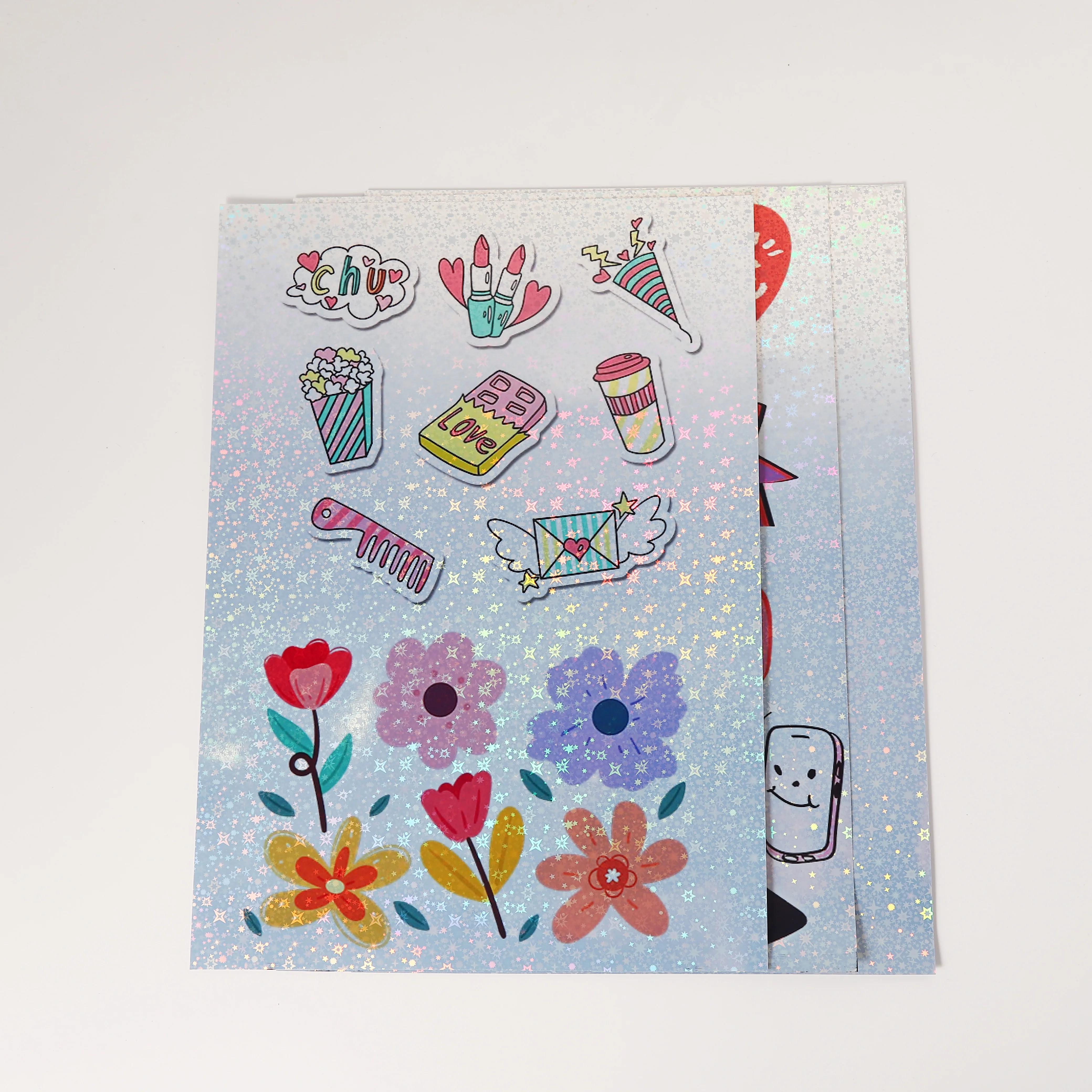 20 Sheets Vinyl Printable Sticker Paper A4 Size Holographic Star ...