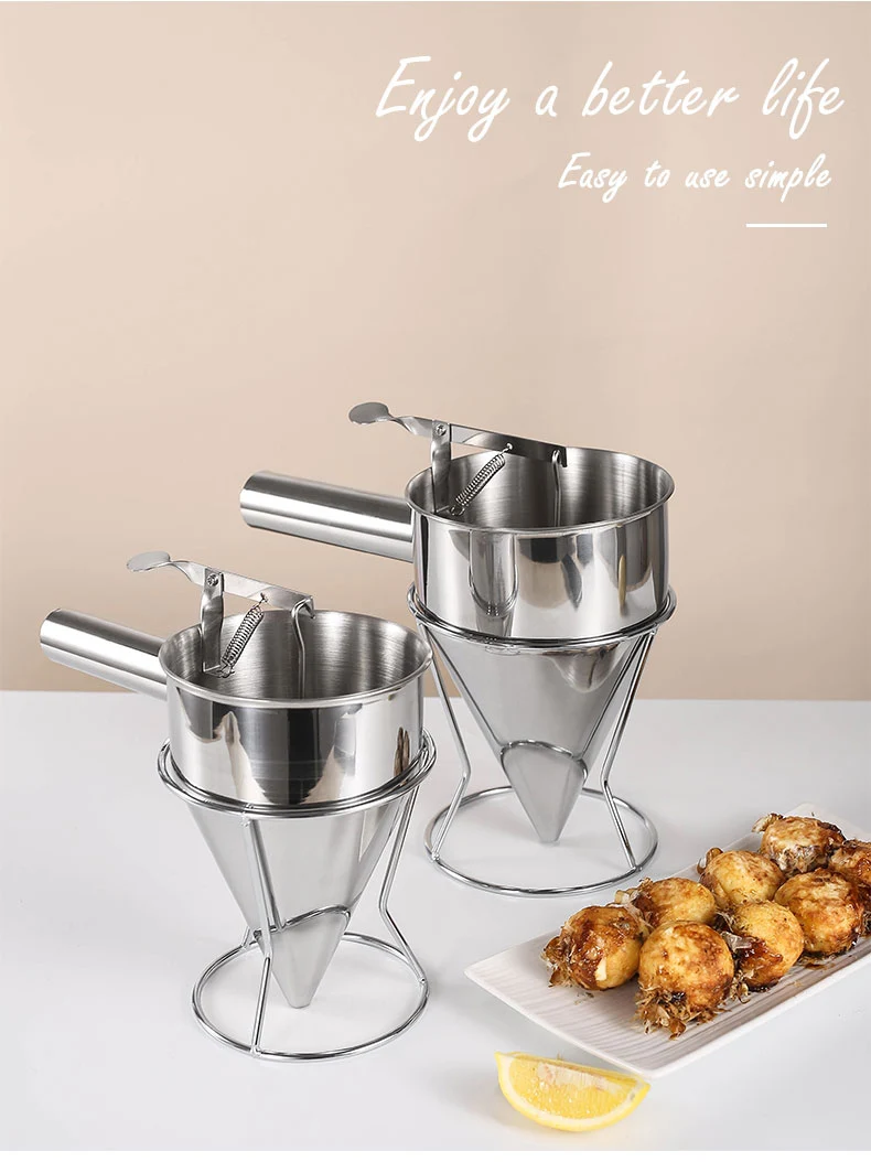 Caliber 17mm Stainless Steel Funnel for Octopus Balls