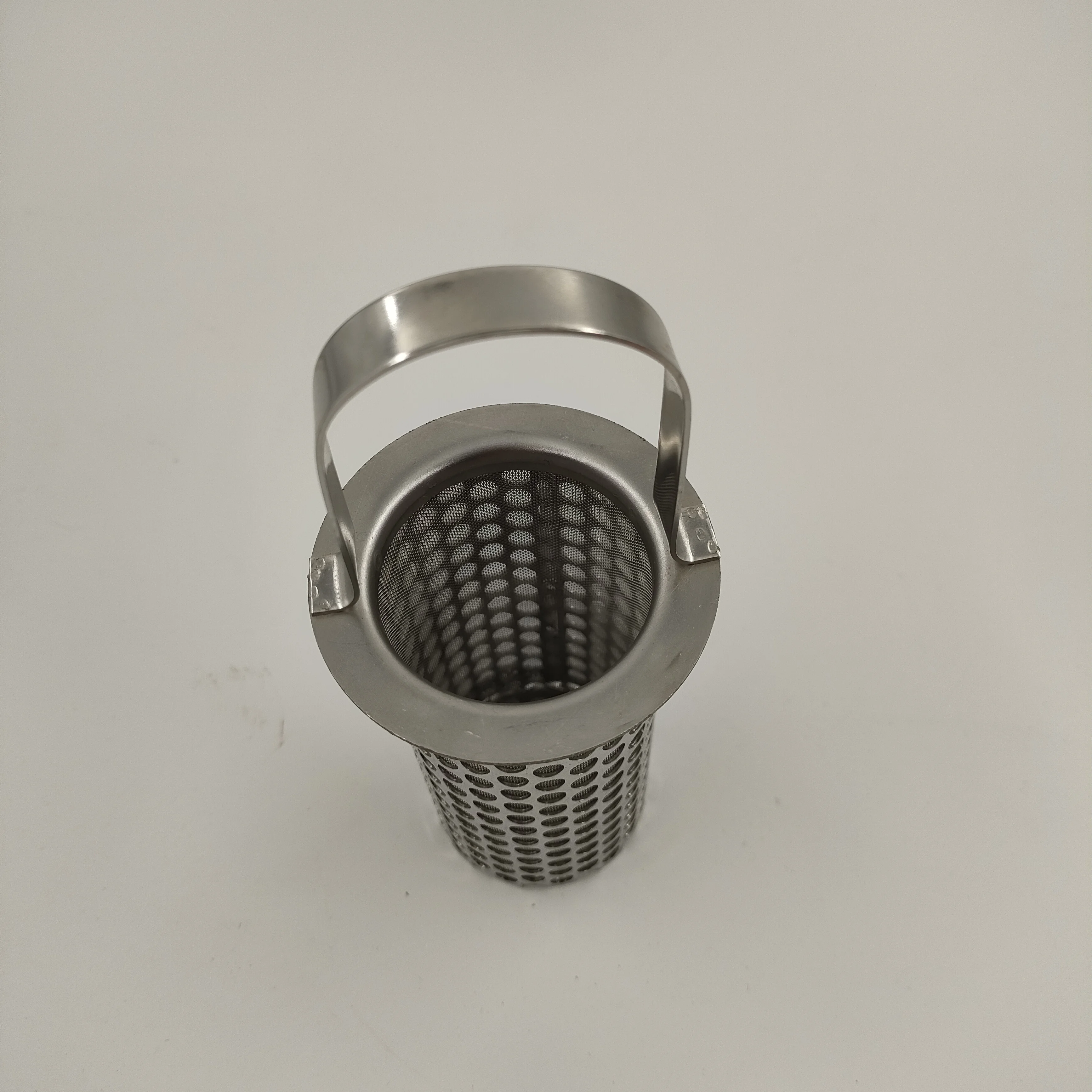 Stainless Steel Perforated Filter Basket Pipe Wire Mesh Cylinder Filter ...