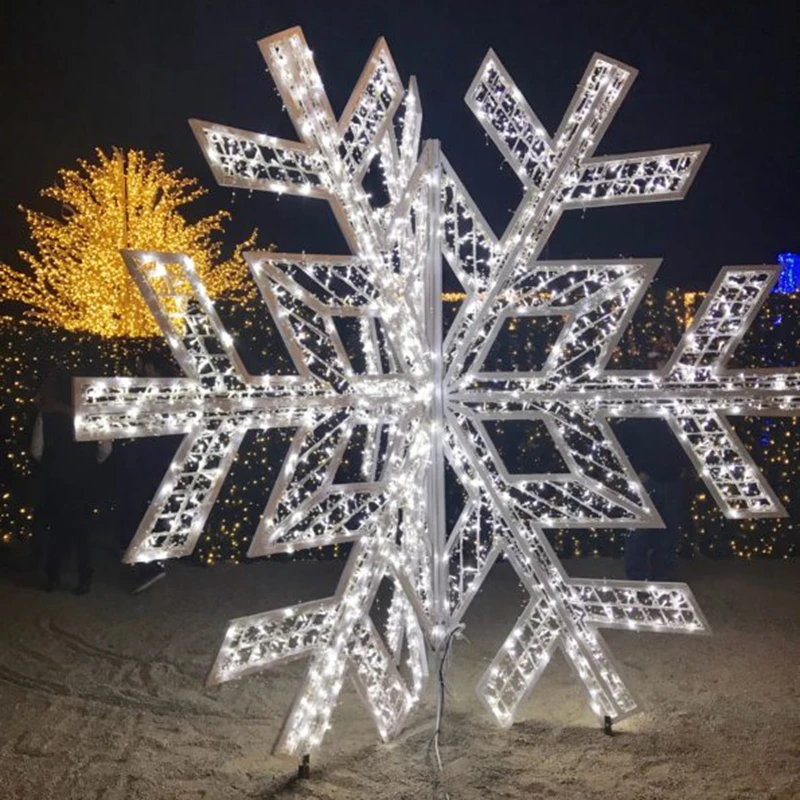 150cm Diameter Ip65 Waterproof Flashing Big Led 3d Motif Snowflake ...