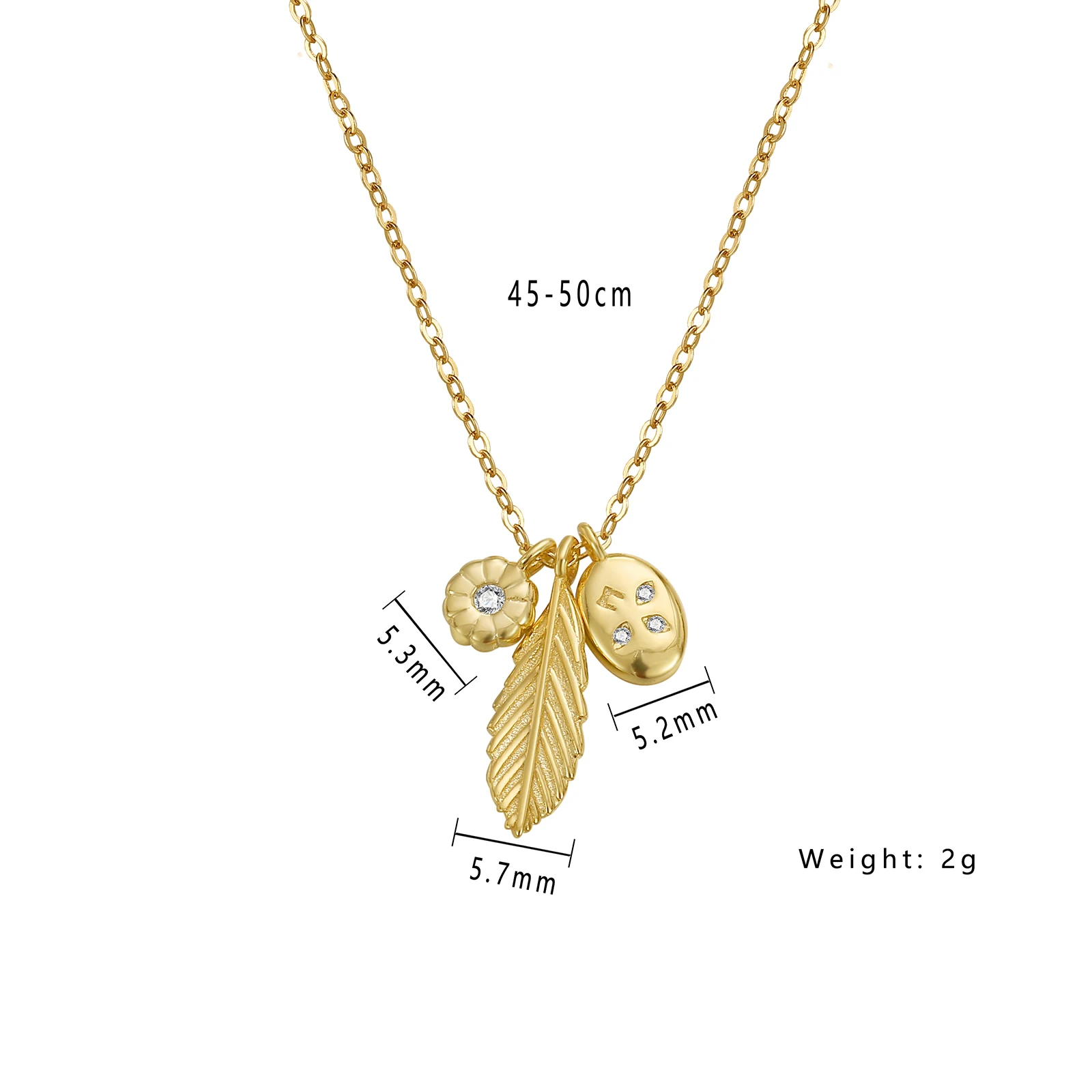 Wholesale Personalized Fashion Jewelry Women Leaf Flower Necklace ...